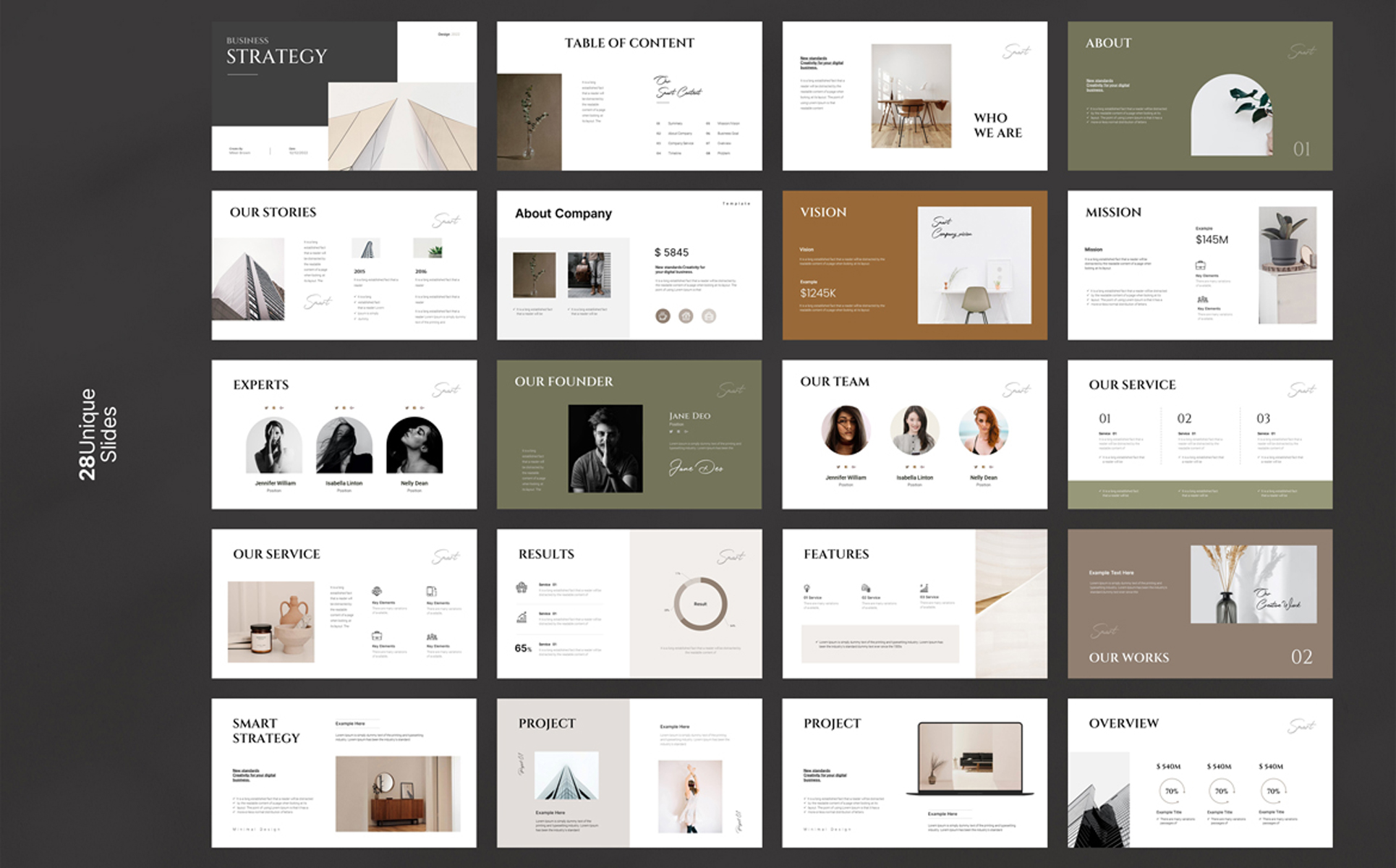 Business Strategy Presentation For 21