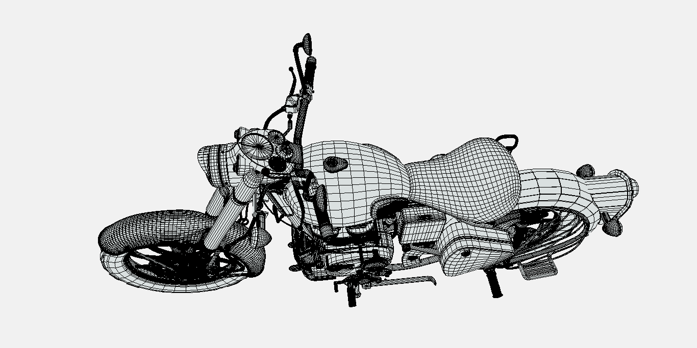 Royal Enfield Classic 350 Motorcycle Bike (2023): Authentic 3D Model ...