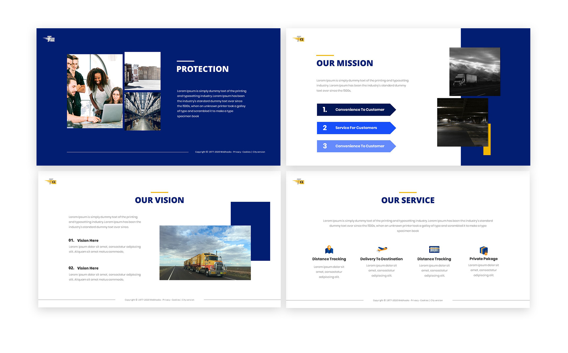 Traking Logistic Powerpoint Template
